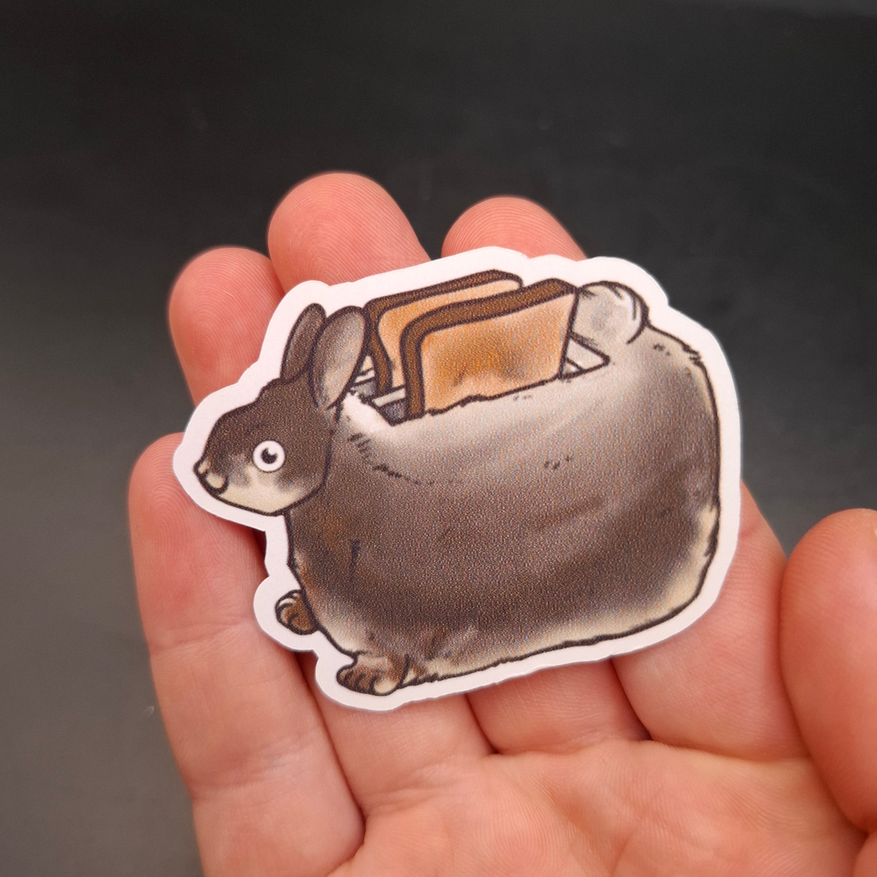 Rabbit Toaster Sticker – The World Around Ewe